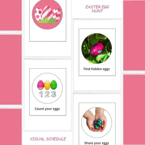 Easter Egg Hunt Visual Schedule BUNDLE | Life Skills for Special Education
