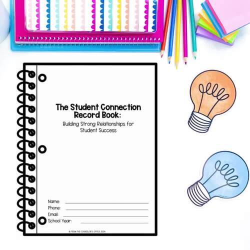 School Counselor Record Book: Student Notes & Caseload Tracker | TPT