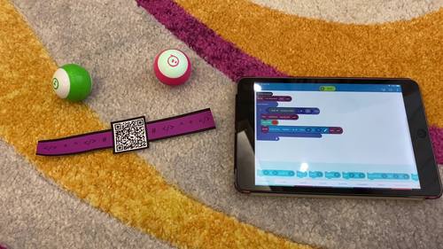 SPHERO® robot beginner Pokemon QR bracelet battle coding activity game