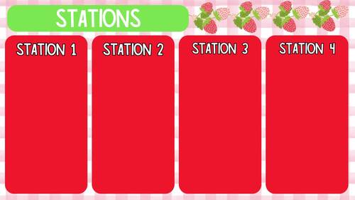 Strawberry Morning Meeting Templates l PowerPoint Backgrounds l Google ...