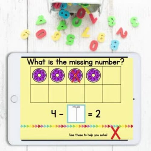 Missing Subtrahend | Boom Cards™ | Subtraction by Keeping Up With Ms ...