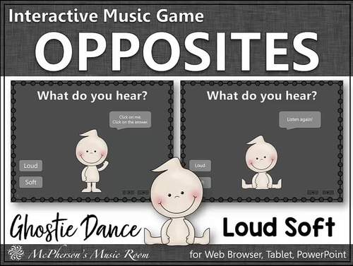 Halloween Music Dynamics Loud and Soft Interactive Music Game {Ghostie ...