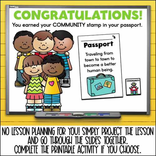 Community Social Emotional Learning Character Education SEL K-2 Curriculum