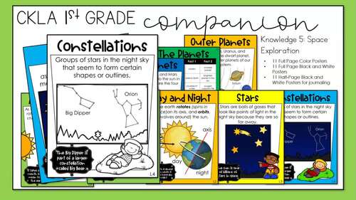 CKLA Knowledge 1st Grade Domain 5 Companion: Space Exploration by ...