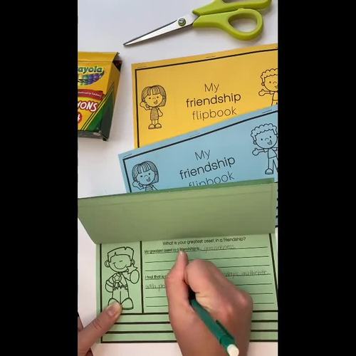 Social Emotional Learning Writing Activity SEL Friendship 5th 6th Grade