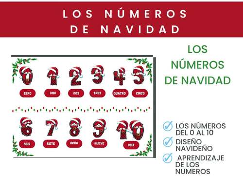 LOS NÚMEROS DE NAVIDAD DEL 0 AL 10 by Ines Aschl | TPT
