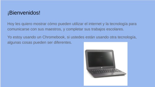 Technology Instructions for Spanish-Speaking Students by Miss Palmer ELA
