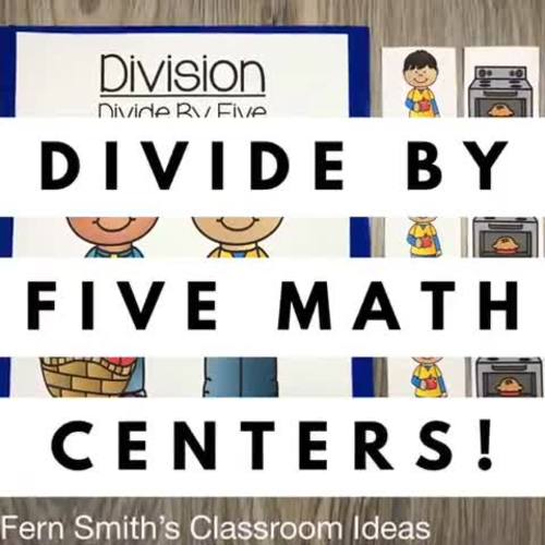 Divide By 5 Center Games by Fern Smith's Classroom Ideas | TPT