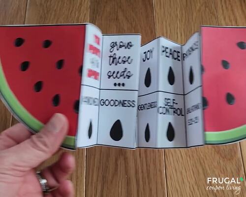 Fruits of the Spirit Craft Printable, Summer Watermelon Craft Galatians ...