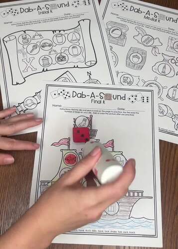Dab-A-Sound Pirate Edition: Speech therapy Print & Digital Articulation ...