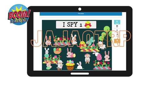 Easter I Spy - Boom Cards Distance Learning by jajaotrp | TPT