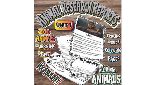 Animal Research Reports-Zoo Animals-Wild Wonders Lion Tiger Gorilla ...