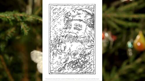 Vintage Santa Coloring Page | Festive Holiday Fun for Kids & Adults!