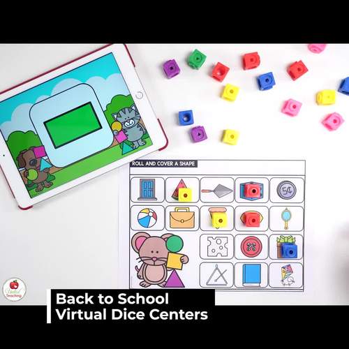 August Math and Literacy Centers | Back to School Activities | Kindergarten