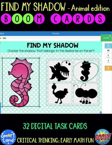 Visual Discrimination_Find my Shadow Boom Cards™ | Distance learning