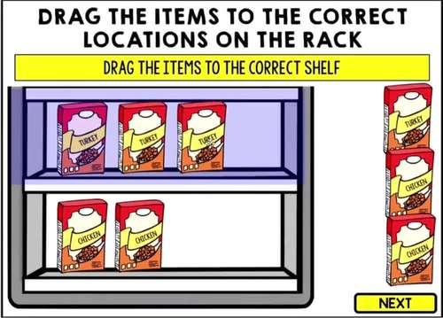 Job Skills - Life Skills - Grocery Store - Thanksgiving - Boom Cards