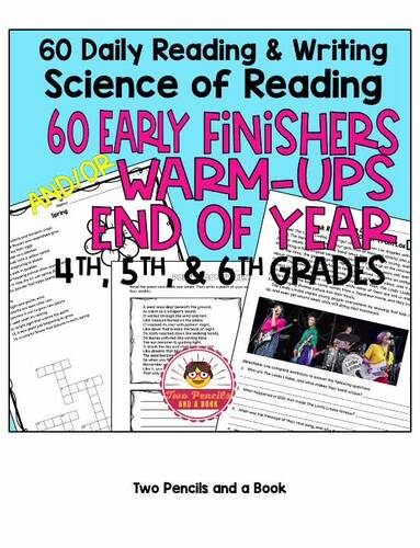 60 Literacy Early Finishers for End of Year Standard-Based Reading ...