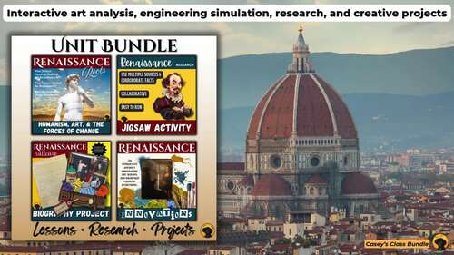 Renaissance Unit Bundle | Activities, Lesson Plans, Research & Projects
