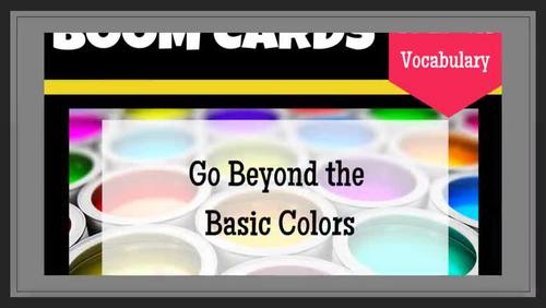 BOOM Deck French Colors Vocabulary Level 2 -- 24 colors, fluency checks ...