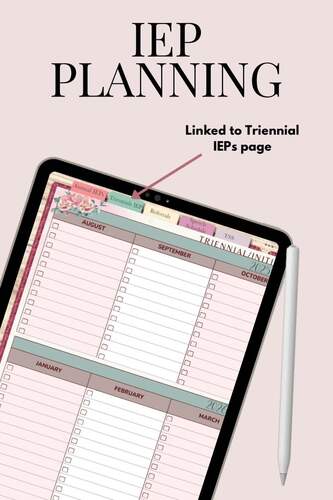 SLP Digital Planner, Aug 2025- July 2026 Planner, SPED Planner, IEP ...