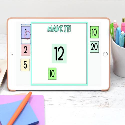 Make It! Math Warm-Ups Digital and Printable by Miss V in 3 | TPT
