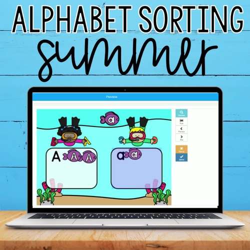 Alphabet Sorting Digital Task Cards by Reaching Exceptional Learners