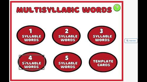 Multisyllabic Words GAME - Build an Elf - Winter/ Christmas - Sound Effect