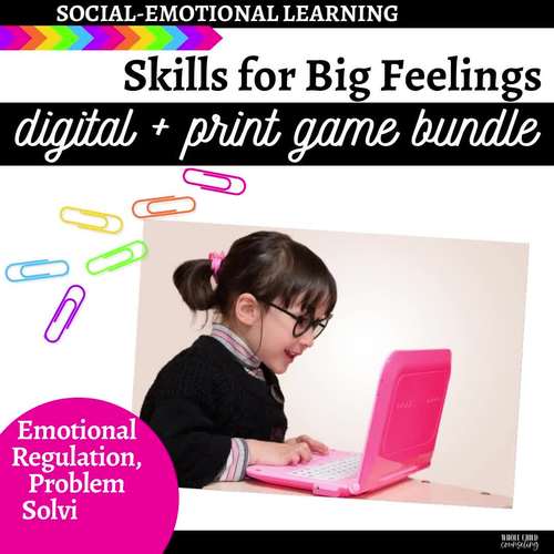 CBT Skills for Big Feelings Digital and Print Counseling GROWING GAME ...