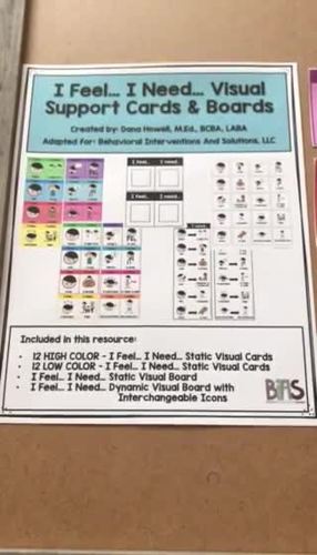 I Feel I Need Visual Support | Functional Communication | Behavior ...