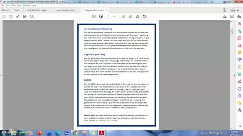 Des jeux de vocbulaire: Une fête (Five French party-themed vocabulary ...