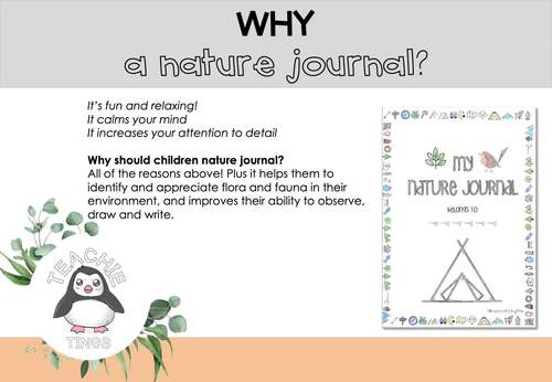 Nature Journal for Children by Teachie Tings | TPT
