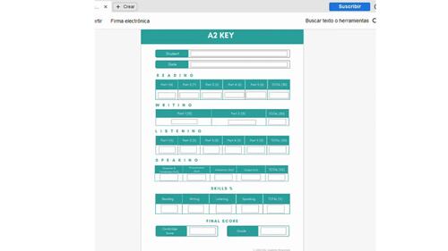 Cambridge English Exams Editable Templates to calculate your score.