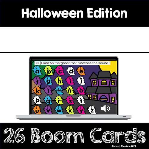 Spooky Letter Sounds- Boom Cards by Kimberly Morrison | TPT