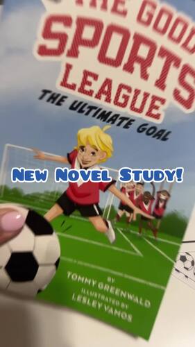 The Good Sports League Novel Study | Comprehension Questions, Craft ...