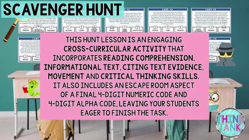 Sistine Chapel Scavenger Hunt - Reading Comprehension Activity - World ...