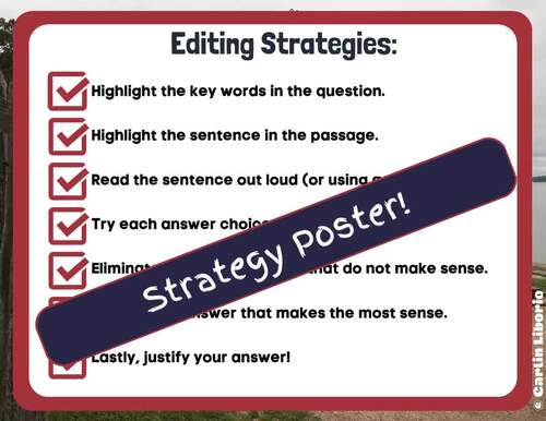 8th Grade EDITING Set #5 STAAR Practice integrated with Social Studies TEKS