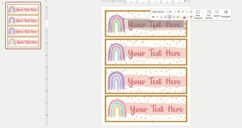 EDITABLE Boho Rainbow Labels | Classroom Decor by Learning Geek | TPT