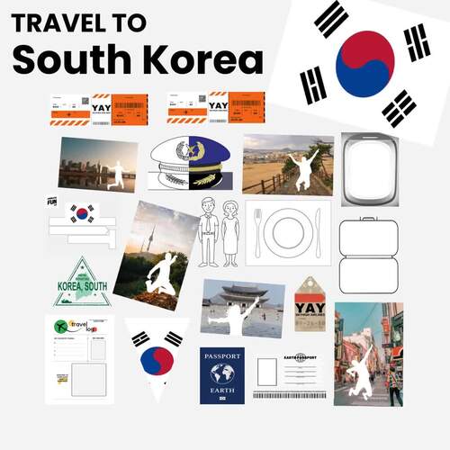 Travel to South Korea! – Printable Pretend Travel Activity for Kids