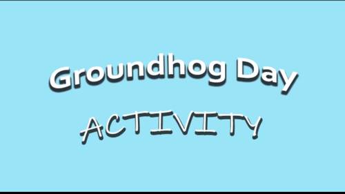 Groundhog Day Multi-Subject Mini Unit Printable PDF (black and white)