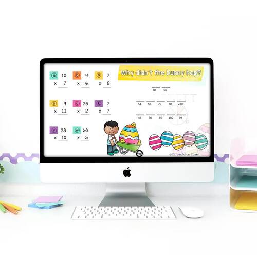 Easter Math Worksheets 3rd 4th Grade Spring Math Review Easter Fun Packet