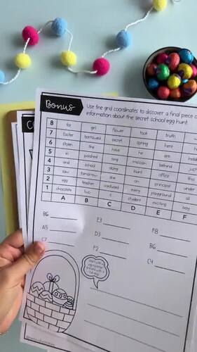 Easter Math Code Cracker / April Escape Room by Rainbow Sky Creations