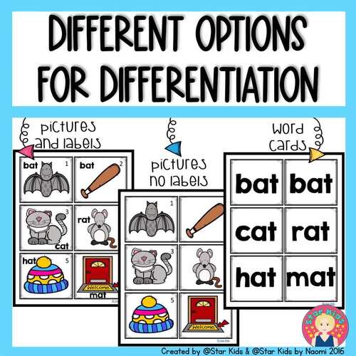 CVC BUNDLE | Picture Cards | Word Work | Anchor Charts by Star Kids