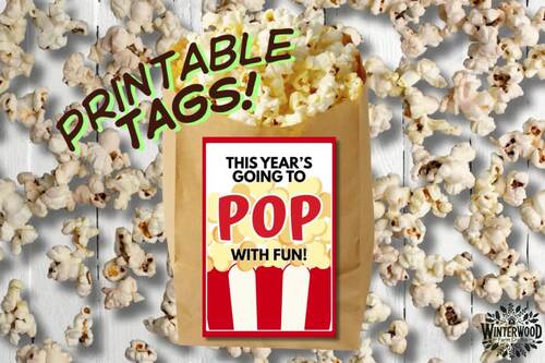Back to School Popcorn Gift Tags | Printable Welcome Tags for Students