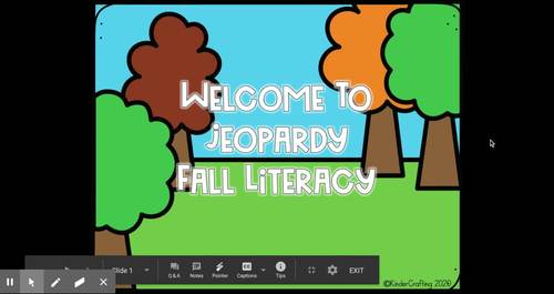 Jeopardy - Fall Literacy by KinderCrafting | TPT