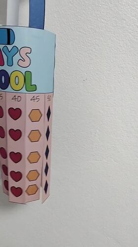 50th Day of School Windsock Craft Math Shapes Coloring Activities ...