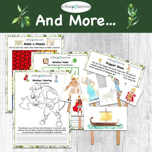 2 Grade Minotaur Maze Greek Myth Fiction Reading Comparing Point of ...