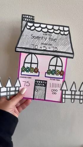 Math Place Value Craft by The Teaching Diva Corner | TPT
