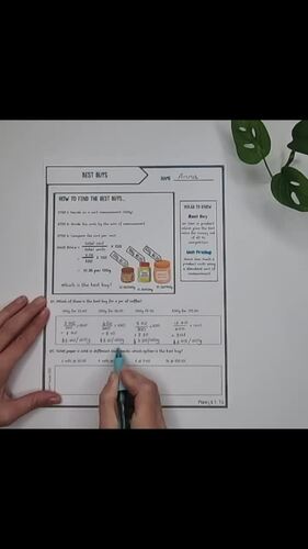 Grade 7 'Best Buys' Comparing Unit Rates Activity | DIGITAL AND PRINTABLE
