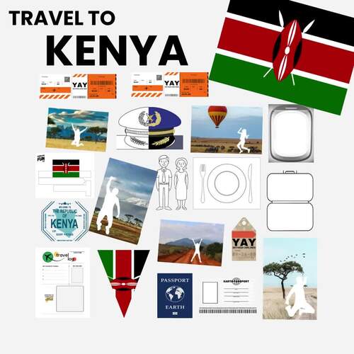 Travel to KENYA! – Printable Pretend Travel Activity for Kids by ...