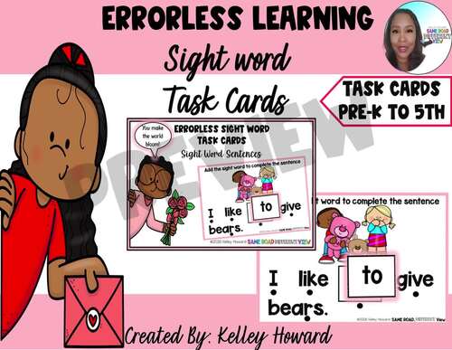 Errorless Sight Words by Same Road Different View | TPT